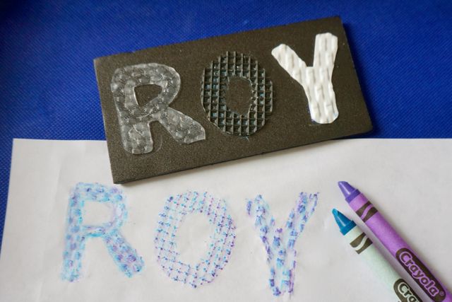 Kids’ Rub Art 3: Name | DAILY DOSE OF ART