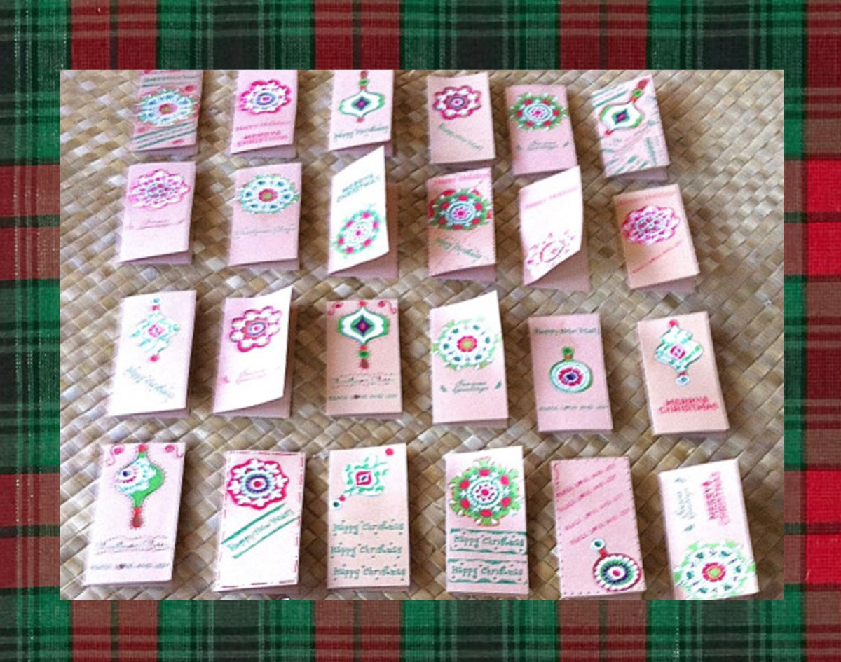 CHRISTMAS CRAFTS 1: Stick & Stamp Cards | DAILY DOSE OF ART